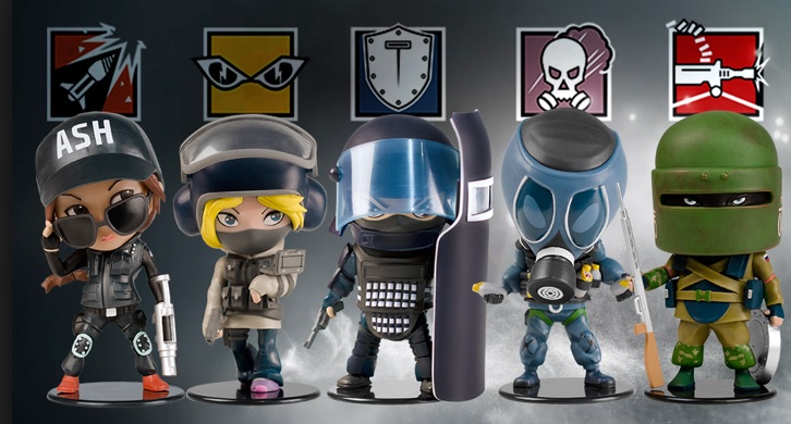 Ubisoft lança mini bonecos dos Operadores de Rainbow Six Siege ...